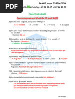 Sujets et Corrigés Concours 2024 BF | PDF | Pancréas