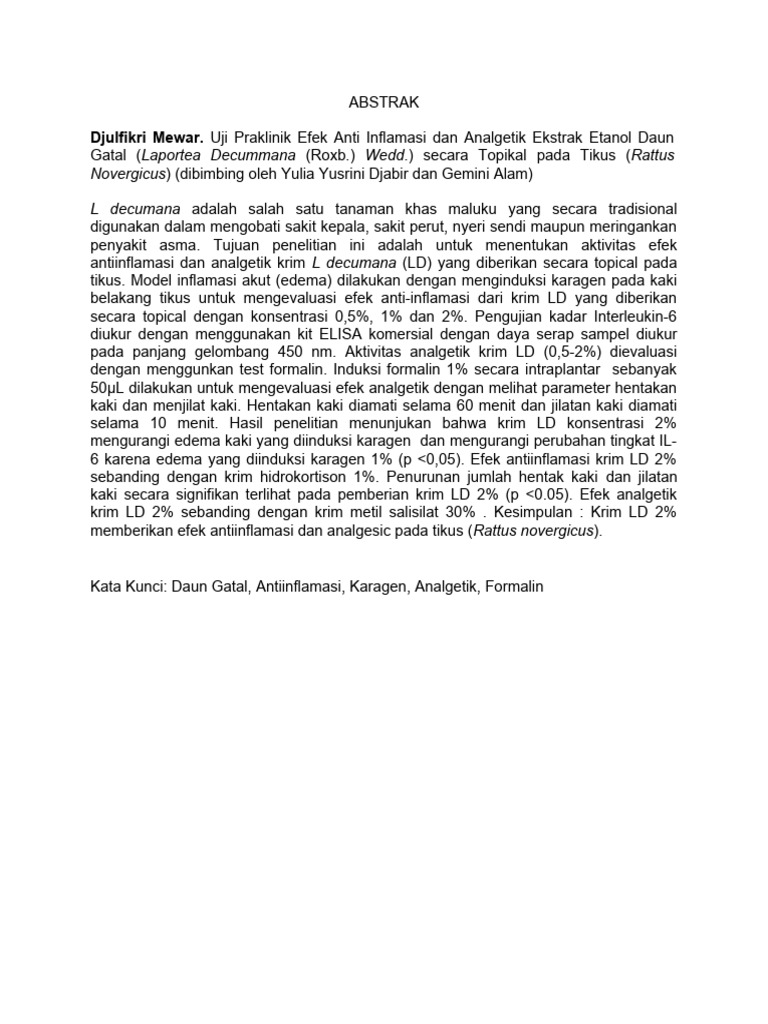 Abstrak Djulfikri Mewar | PDF