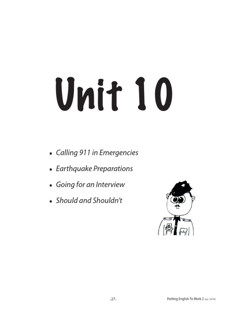 PETW2 Workbook Unit 10 | PDF