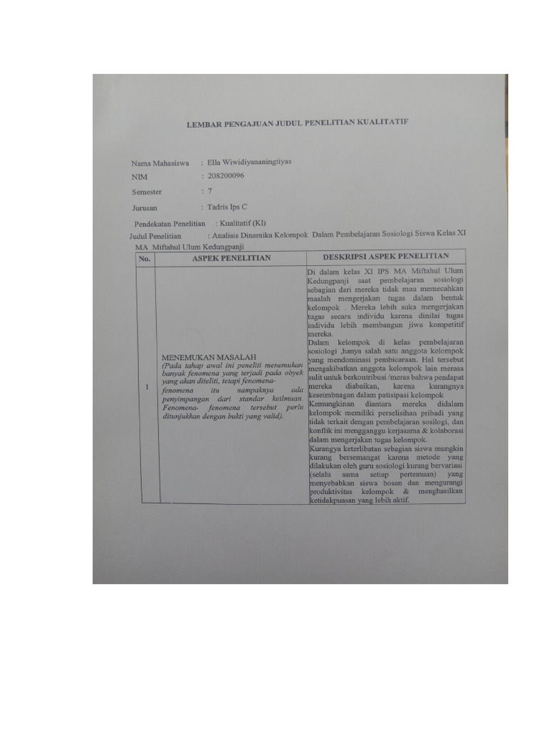 Matriks Dan Penelitian Terdahulu | PDF