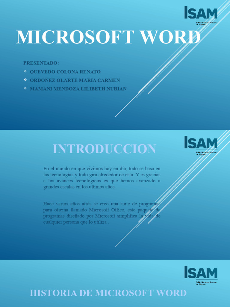 Exposicion Word | PDF | Microsoft Word | Microsoft Windows