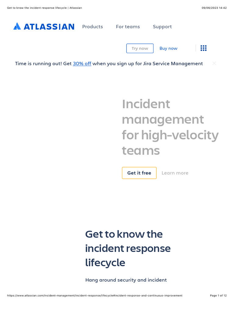 Get To Know The Incident Response Lifecycle - Atlassian | Download Free ...