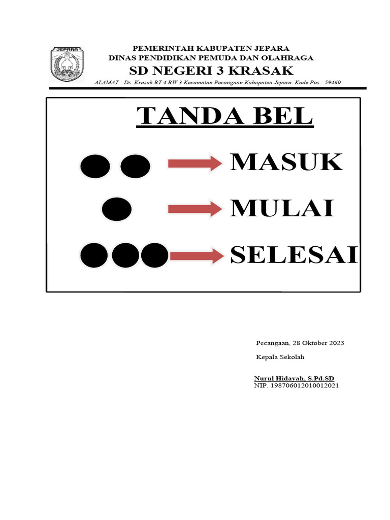 Tanda Bel | PDF