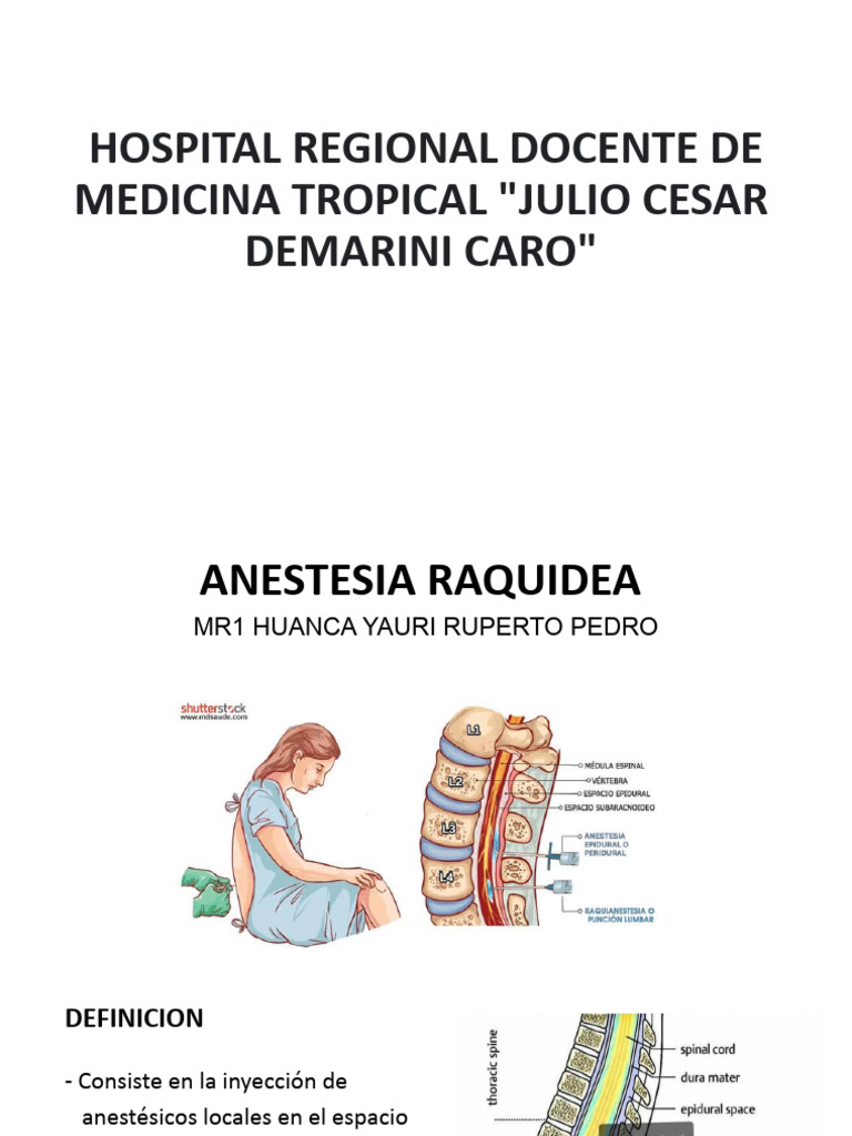 5 Anestesia Raquidea | PDF