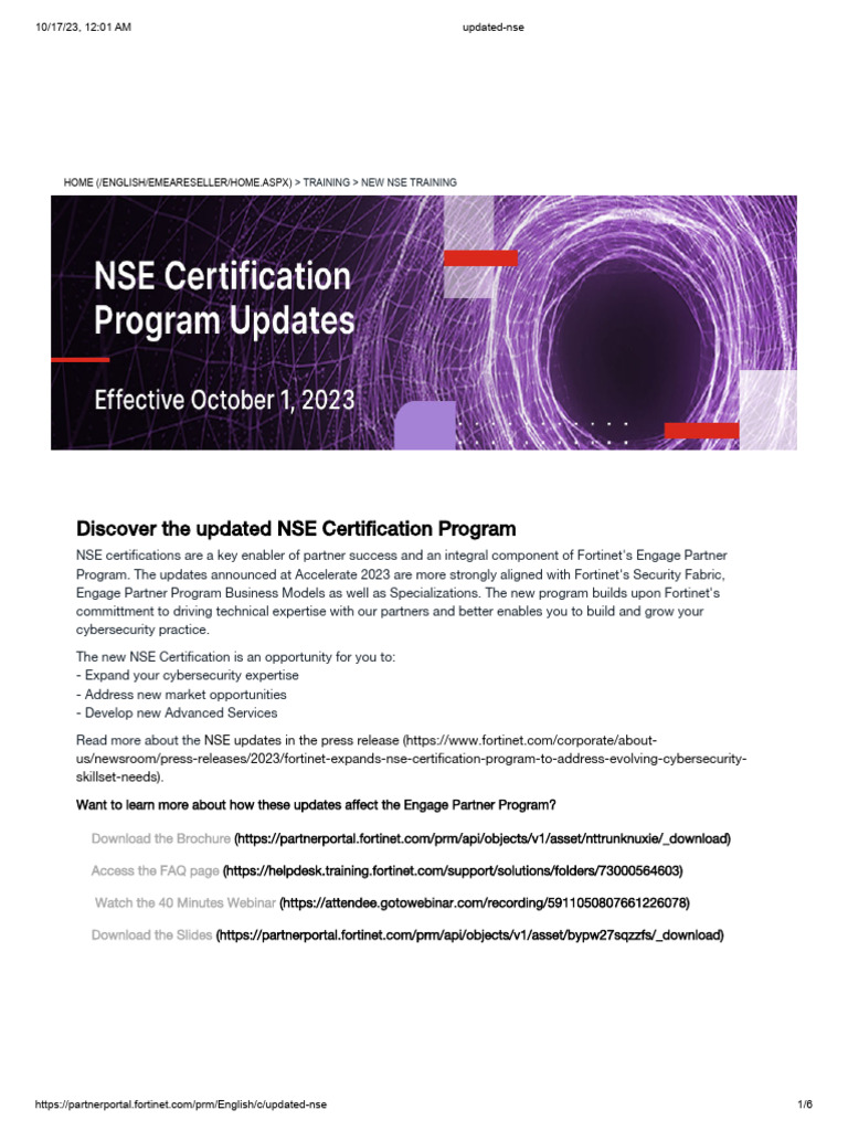 Discover The Updated NSE Certification Program | PDF | World Wide Web ...