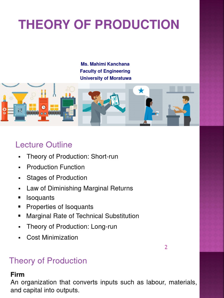 Theory of Production | PDF | Production Function | Long Run And Short Run