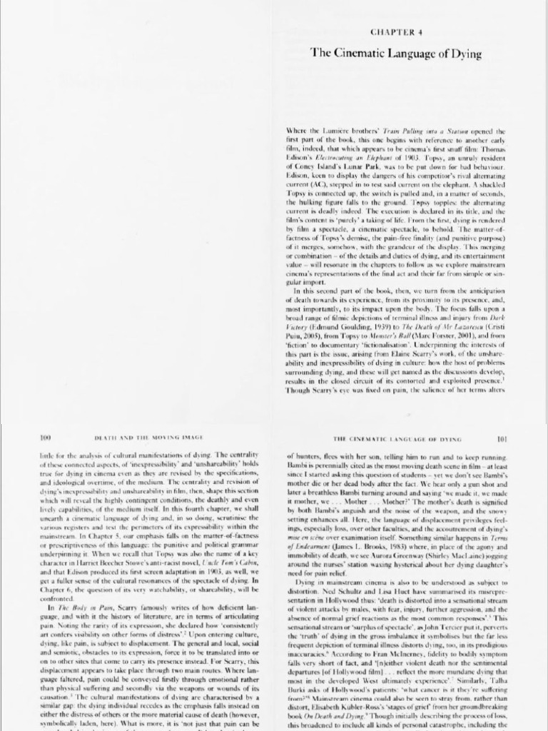 Aaron - The Cinematic Language of Dying | PDF Aaron - The Cinematic Language of Dying | PDF