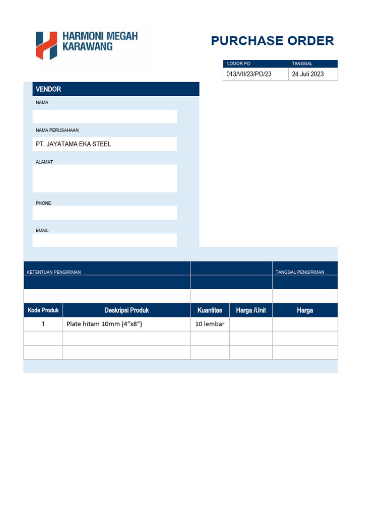 Purchase Order | PDF