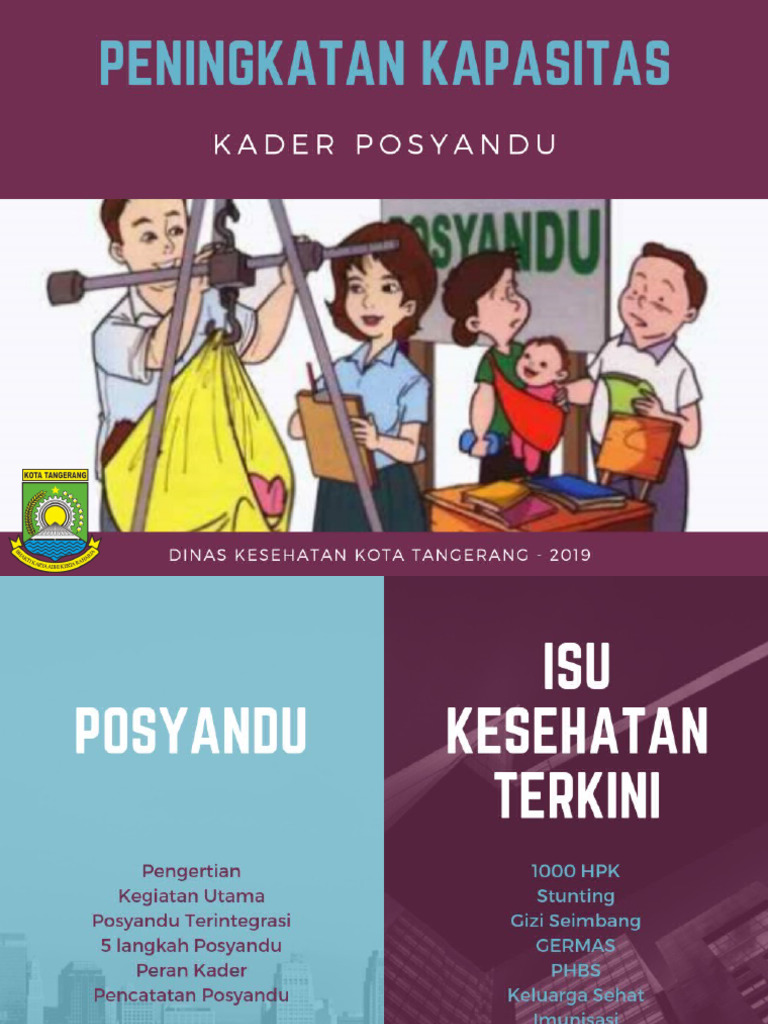 Materi Pelatihan Kader Posyandu | PDF | Kesehatan Holistik