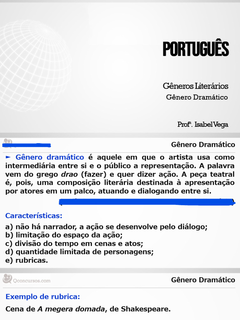 Genero Dramatico | PDF