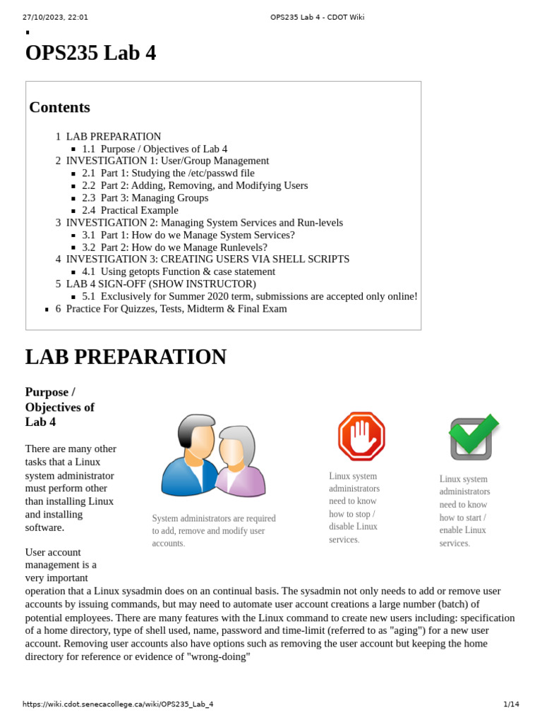 OPS235 Lab 4 - CDOT Wiki | PDF | Computers