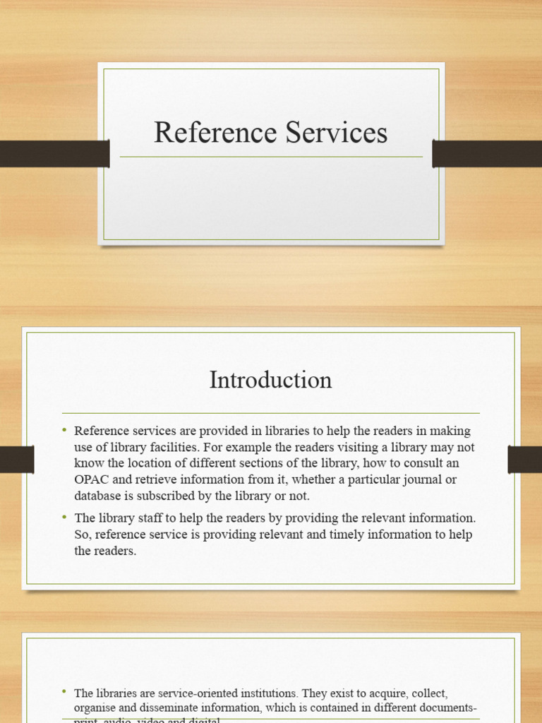 Library Reference Services Guide | PDF | Libraries | Cognitive Science