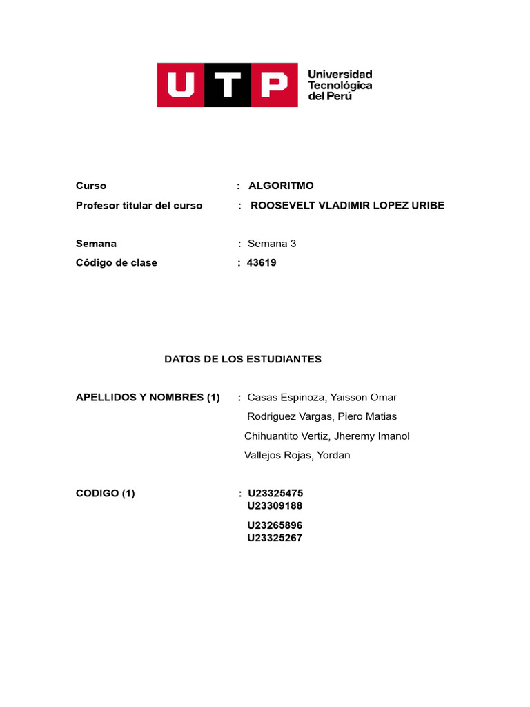 Algoritmo Solucion s03-1 | PDF Algoritmo Solucion s03-1 | PDF