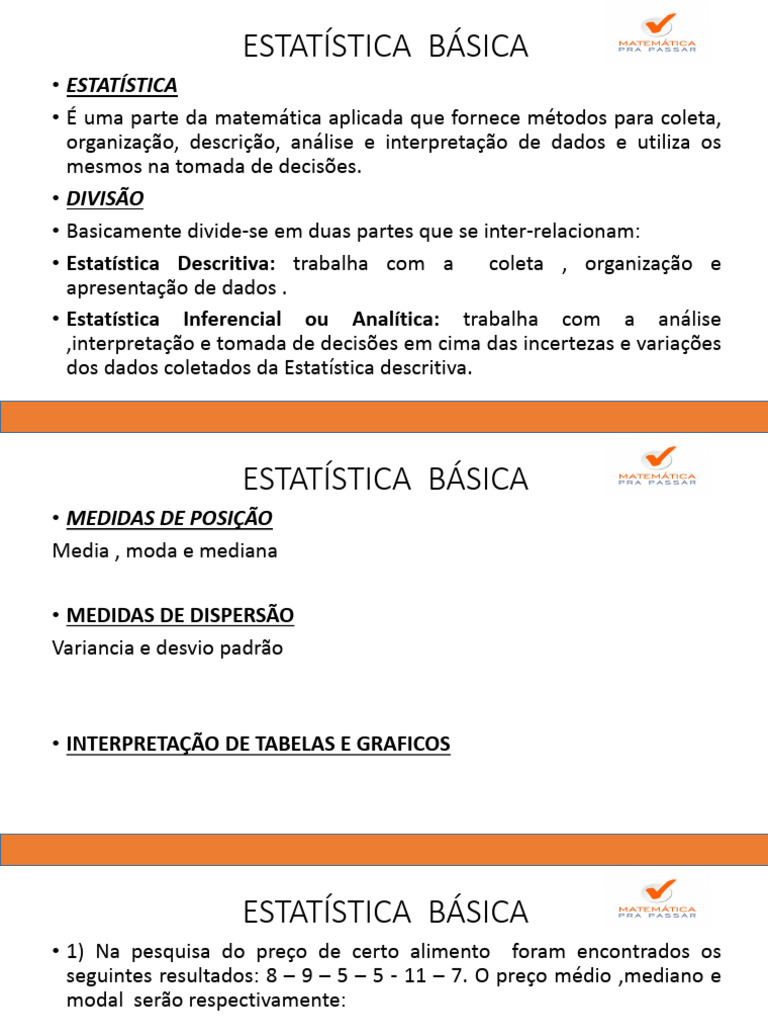 Estatística Básica | PDF