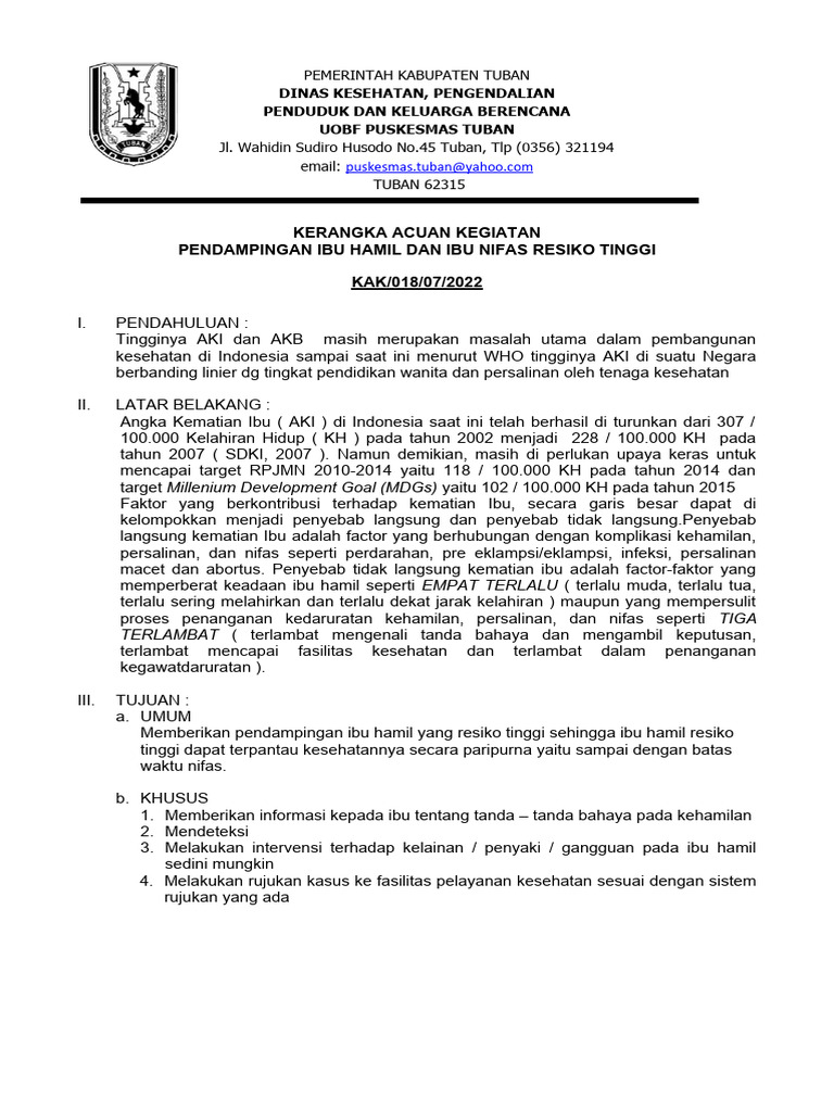 Kak Pendampingan Bumil Dan Bufas Resti Edit | PDF