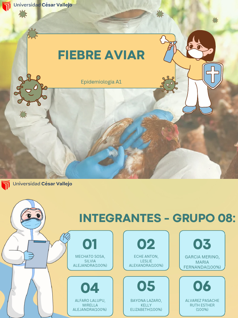 Fiebre Aviar: Epidemiologia A1 | PDF | Influenza | Influenza aviar