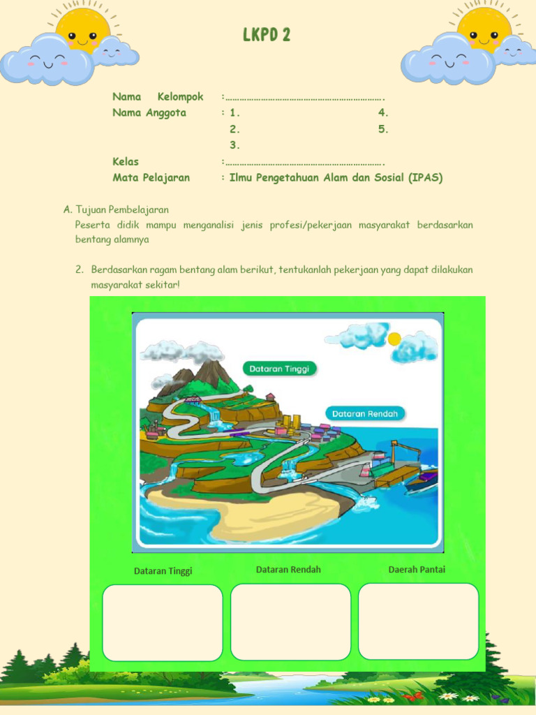 LKPD IPAS 2 Bentang Alam | PDF | Komputer