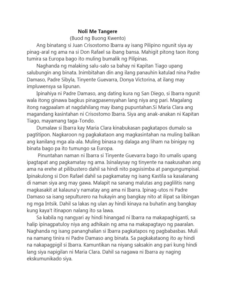 Boud NG Noli Me Tangere | PDF