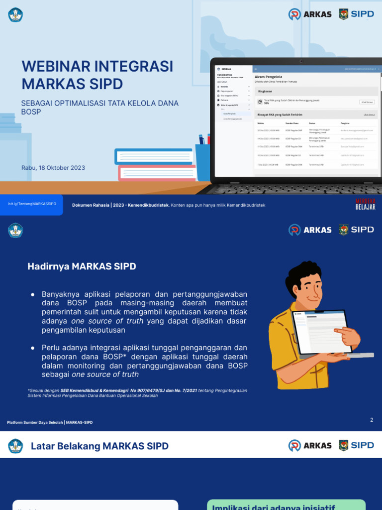 Panduan Integrasi MARKAS SIPD-1 | PDF