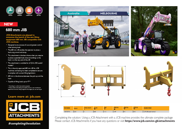 680 MM JIB Spec Sheet | PDF