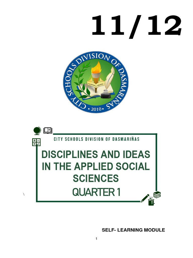 Diass Quarter1 Module Final 20 Pdf Counseling Psychology Social Sciences