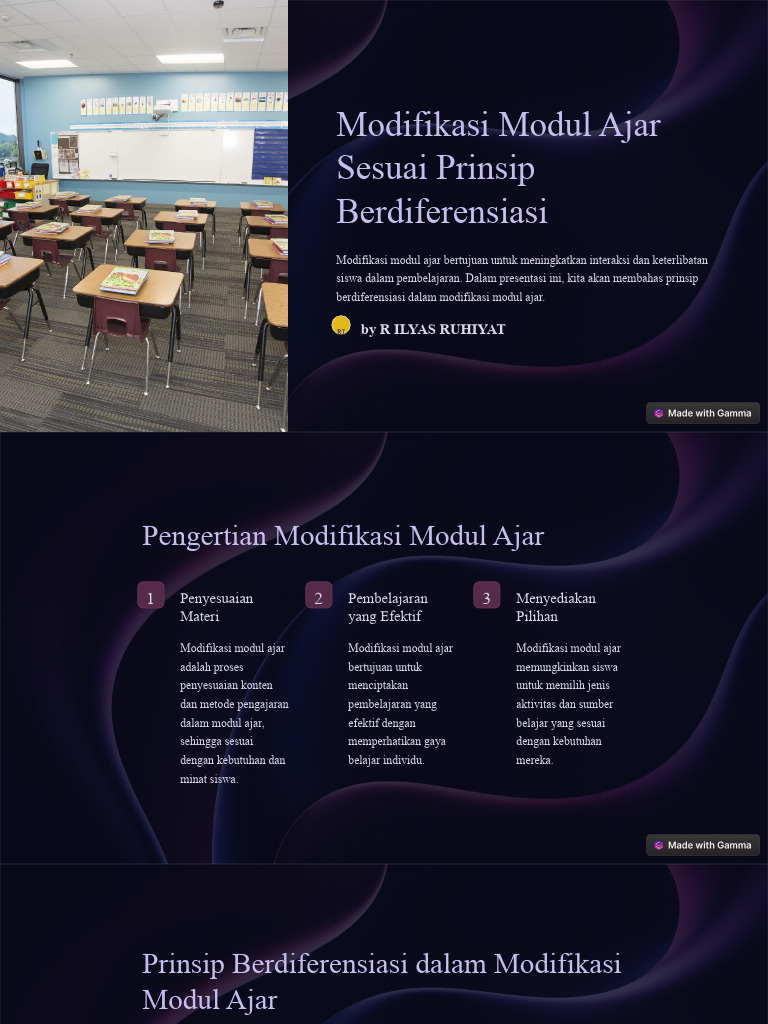 Modifikasi Modul Ajar Berdiferensiasi | PDF