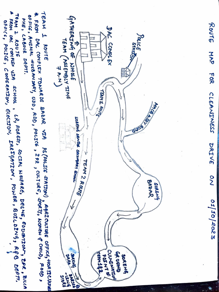 Route Map For Cleaniness Drive | PDF