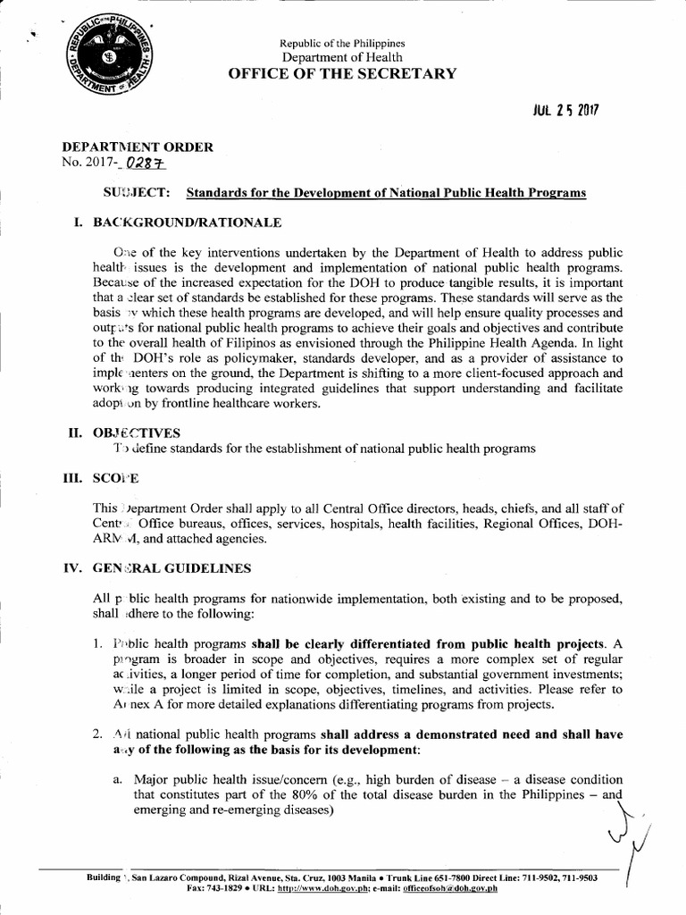 2017-0287 Guidelines On Programs | PDF | Health Care | Social Programs