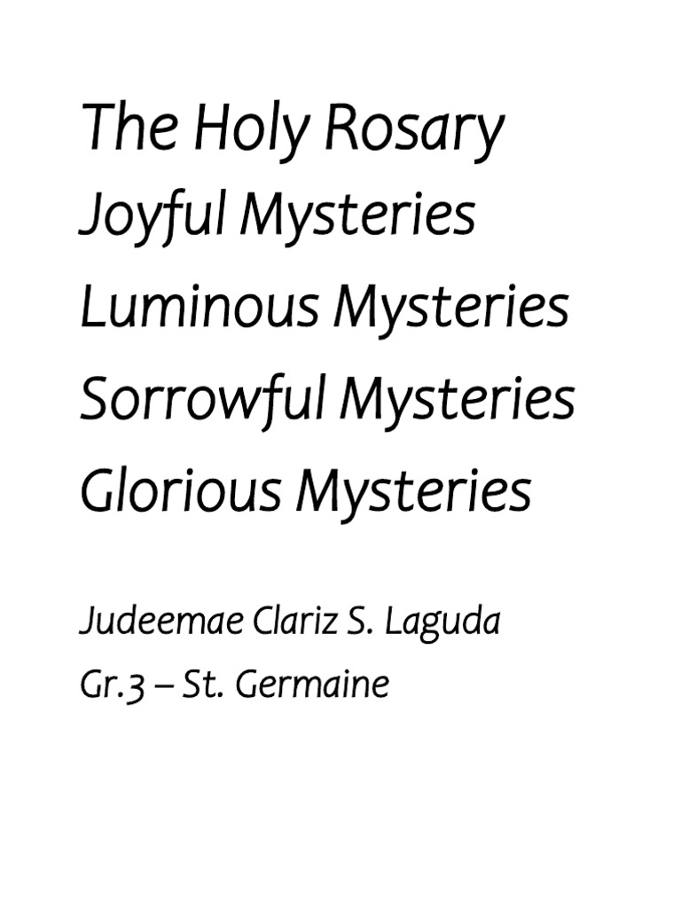 The Holy Rosary | PDF