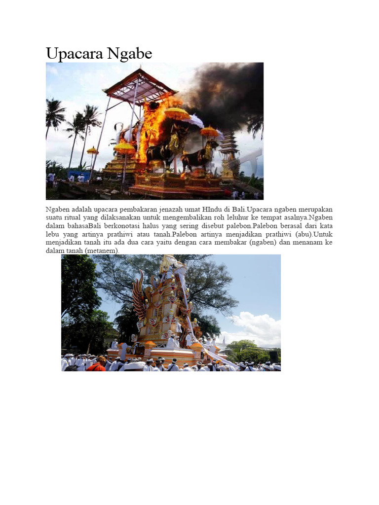 Upacara Ngaben | PDF
