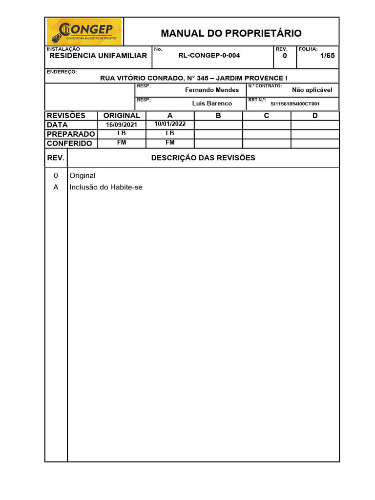 Manual Do Proprietario - 004-21-Rev.1 | PDF