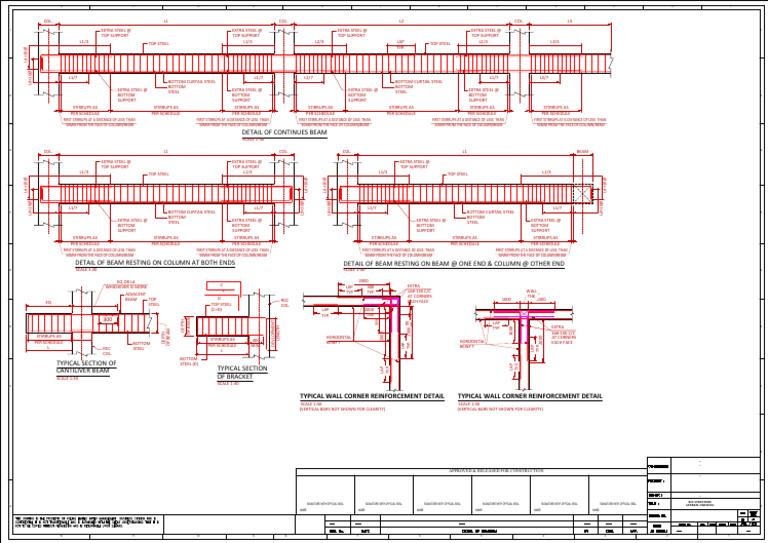 Detail 2 - Concrete Beam Details | PDF | Beam (Structure ...