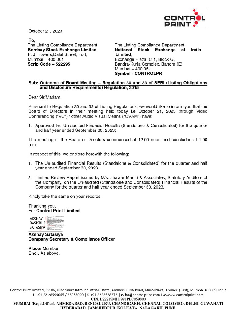 Through Video Conferencing ("VC") / Other Audio Visual Means ("OVAM ...