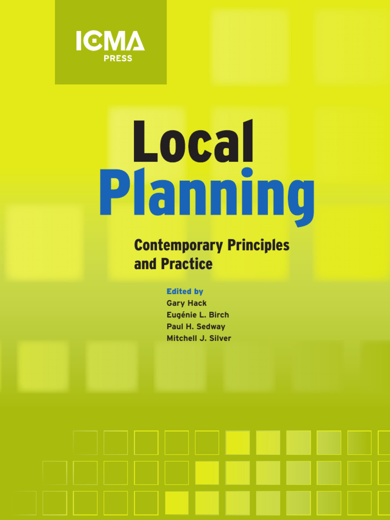 Local Planning - Contemporary Principles and Practice | PDF | Theory ...