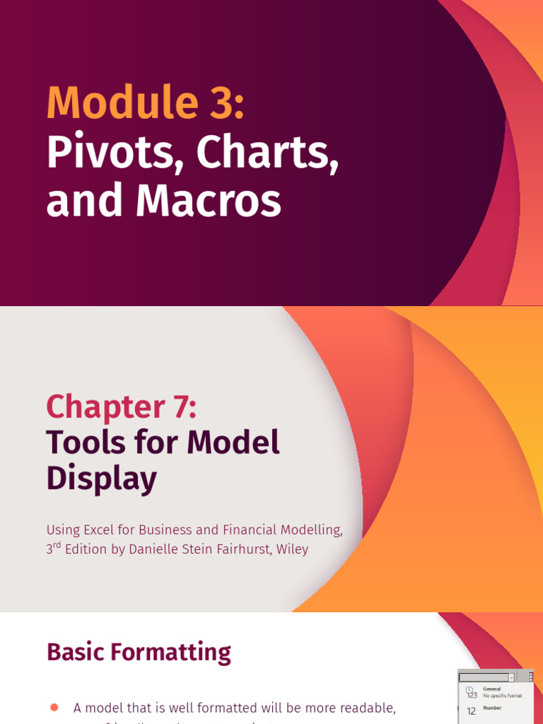 Module 3 - Pivots, Charts, and Macros | PDF | Microsoft Excel | Software