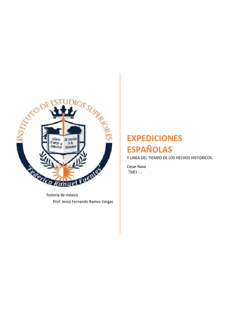 Expediciones Españolas A America - ACT3 | PDF