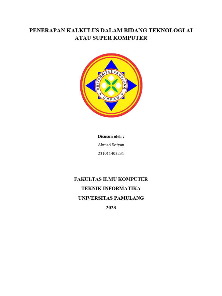 Kalkulus Ahmad Sofyan | PDF