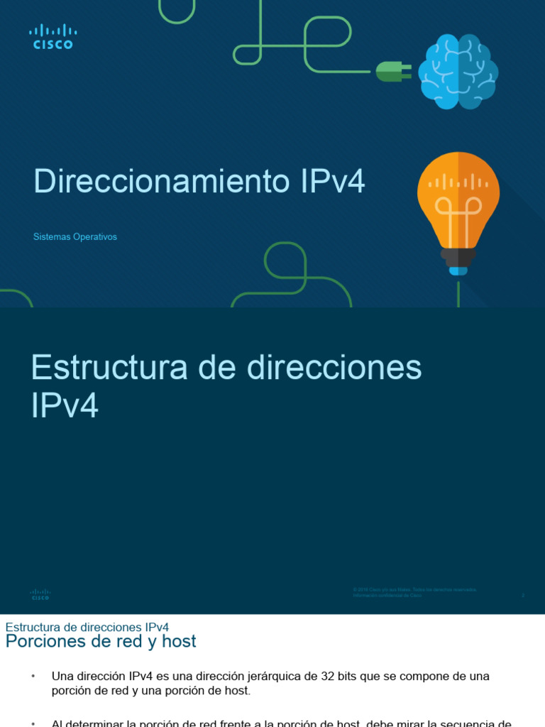 Estructura y Segmentación de Direcciones IPv4 | PDF | Dirección IP ...