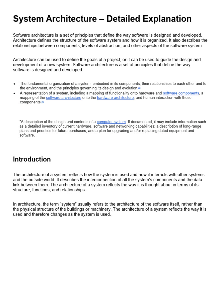 System Architecture | PDF