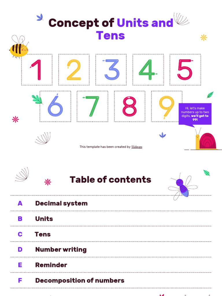 Concept of Units and Tens | PDF | Icon (Computing) | Numbers