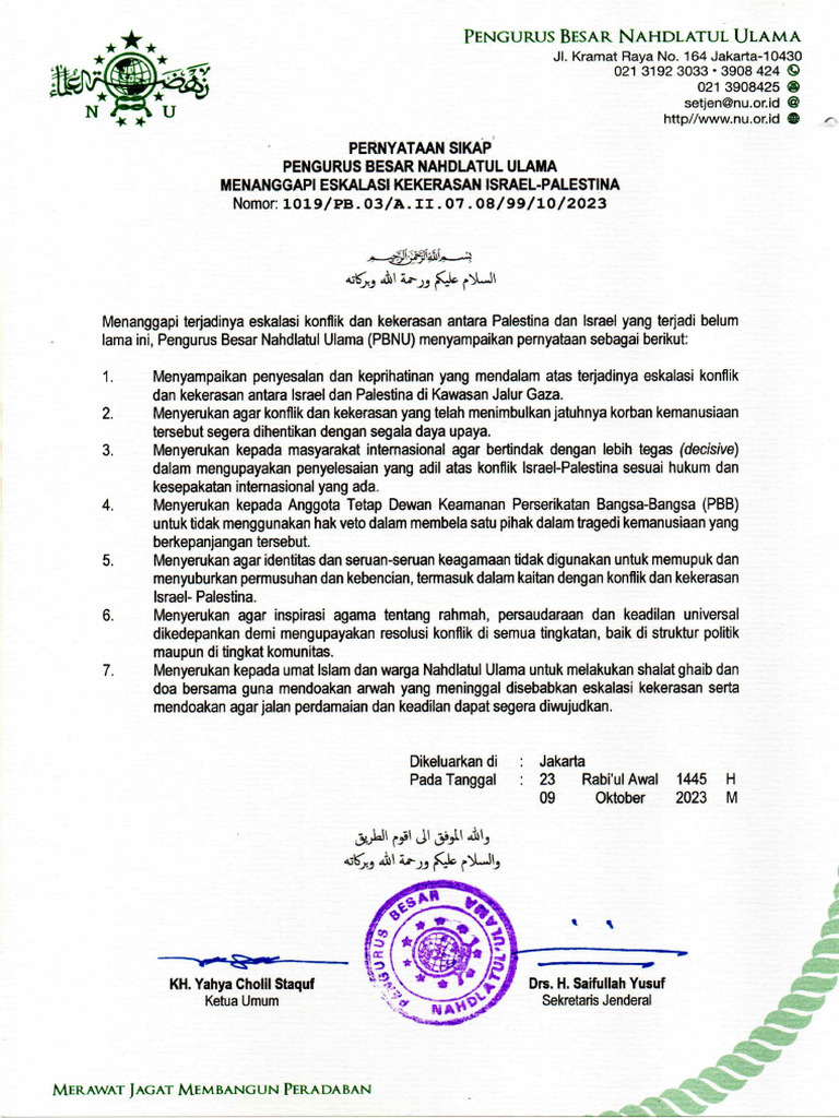 Pernyataan Sikap | PDF