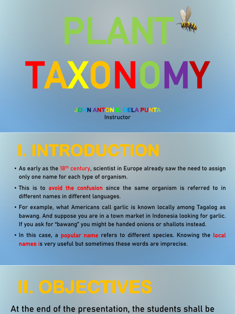 Plant Taxonomy | PDF