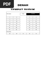 Denah Kursi Bus Pariwisata 50 Seat | PDF