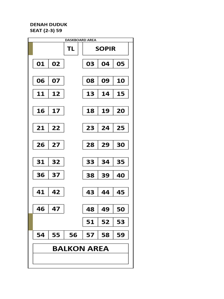 DENAH BIG BUS 59 Set 2-3 | PDF