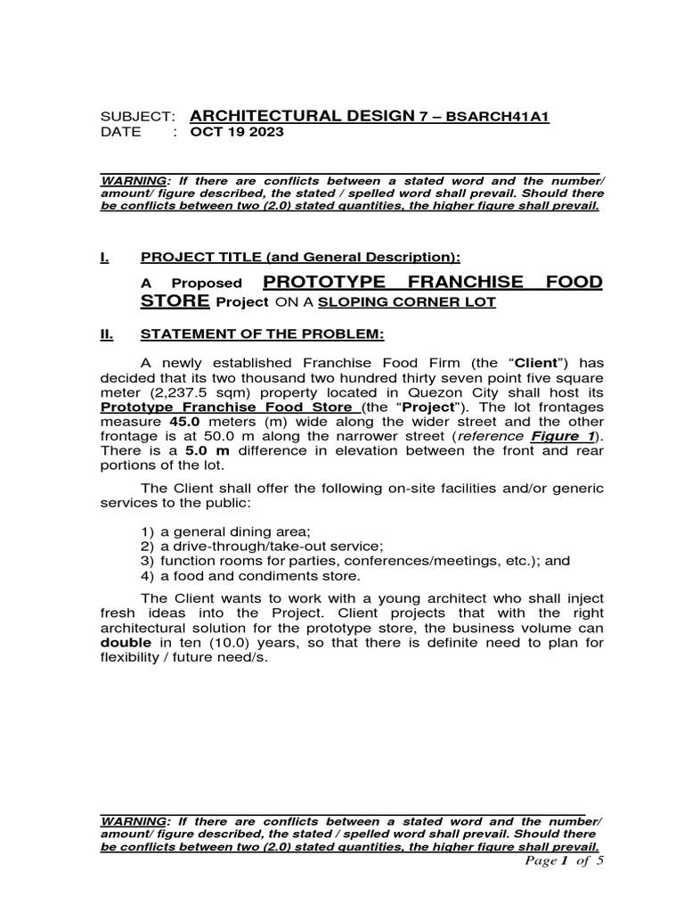 Architectural Design Problem | Download Free PDF | Accessibility | Building