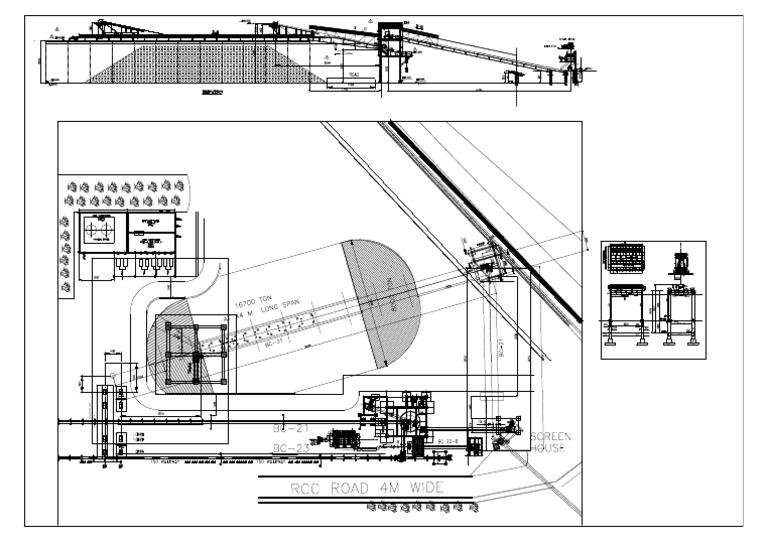 Structural Elevation of Tripper Conveyor and Tripper Galery-Model | PDF