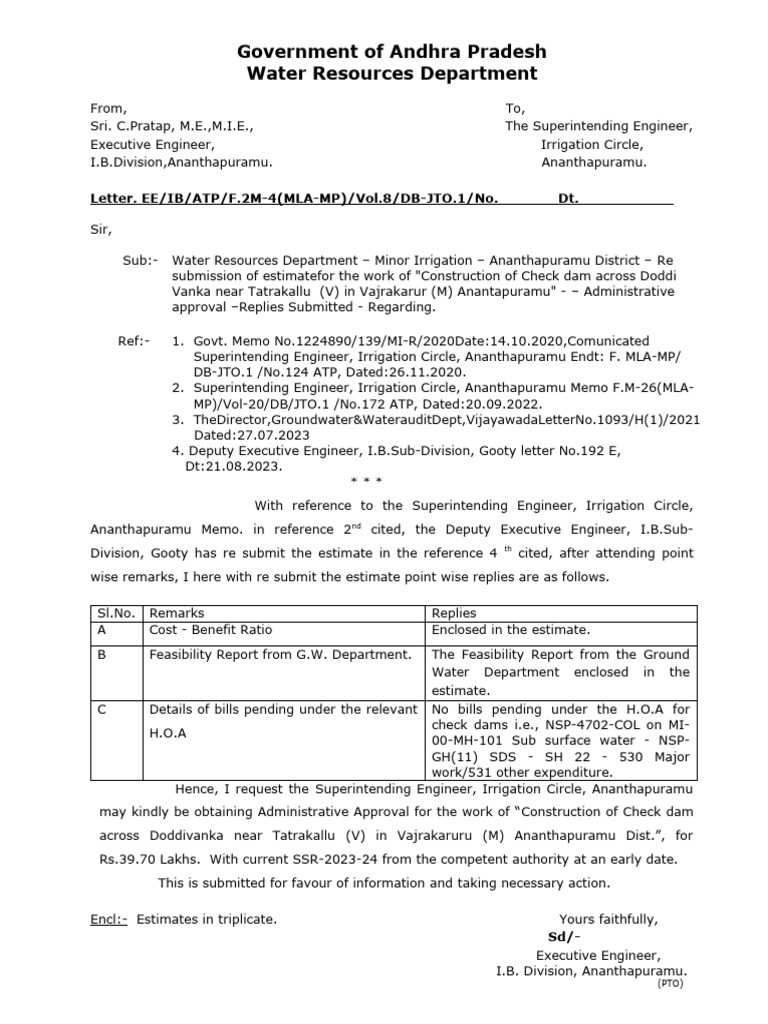 7.MLA-MP (Administrative Approval) Doddivanka, Thatrakallu On 22.08. ...