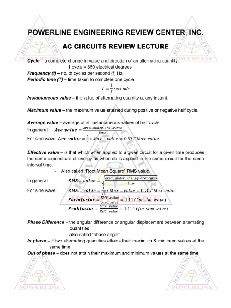 2 1 Ac Circuits Manual Pdf
