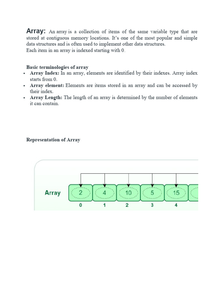 Array | PDF | Computer Science | Computer Programming