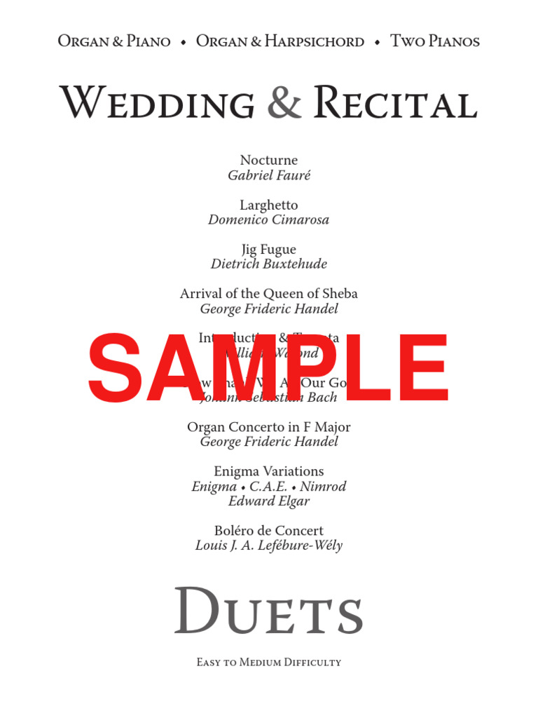 Wedding Recital Duets - Pdf.asset-Preview | PDF | George Frideric ... Wedding Recital Duets - Pdf.asset-Preview | PDF | George Frideric ...